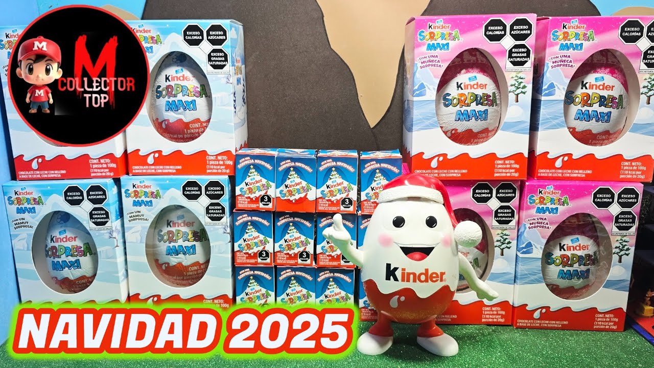 "¡Lo que trae el nuevo Kinder Sorpresa Navidad 🎅 2025 te va a encantar ...