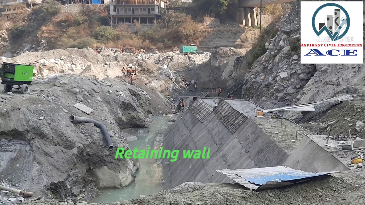 Retaining Wall |River bank Protection Work - YouTube