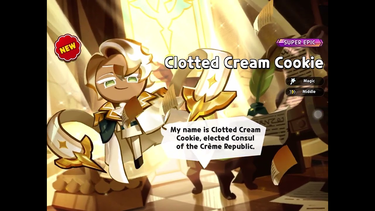 “My name is Clotted Cream Cookie, elected Consul of the Crème Republic ...