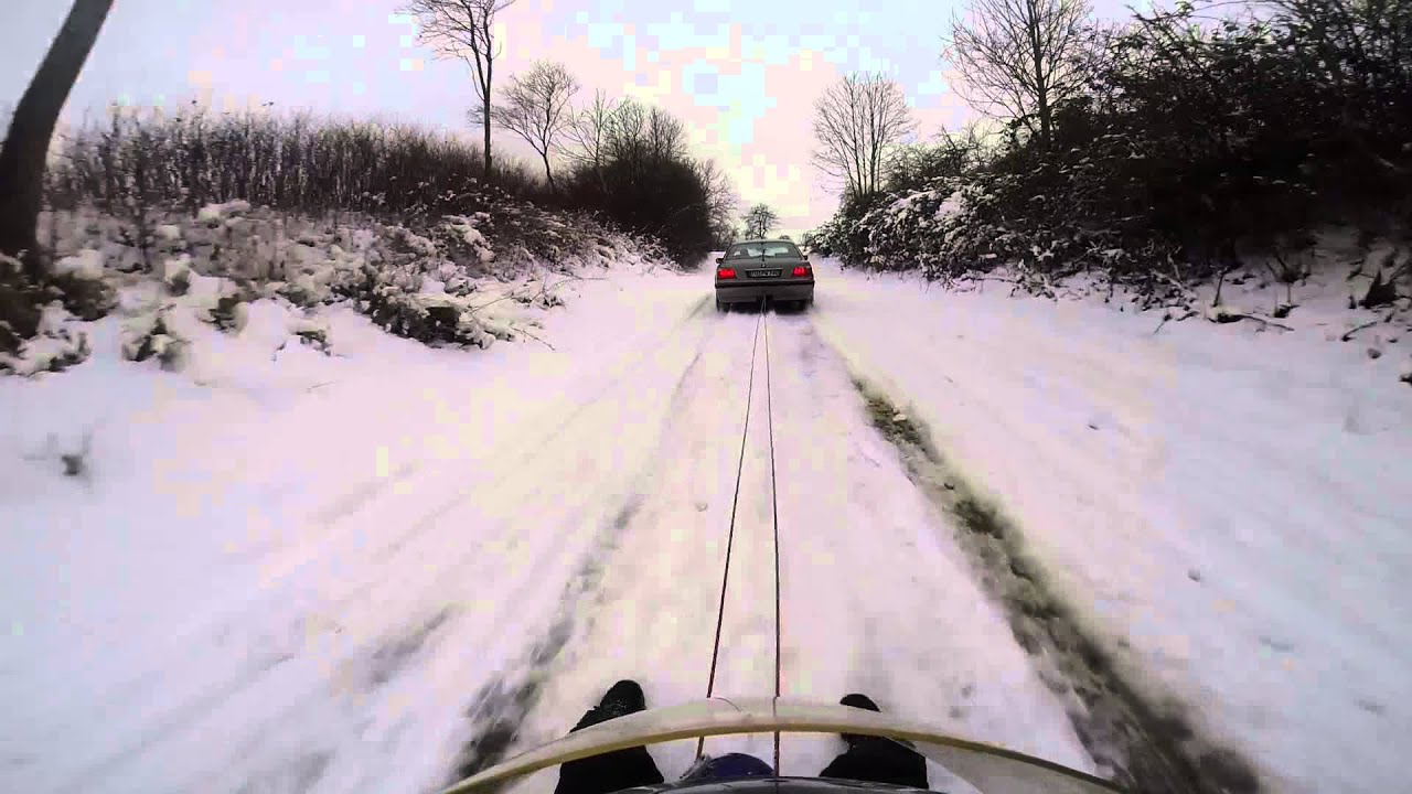 new sport ~ car sledding ~ fast sledge ~ car drift - YouTube