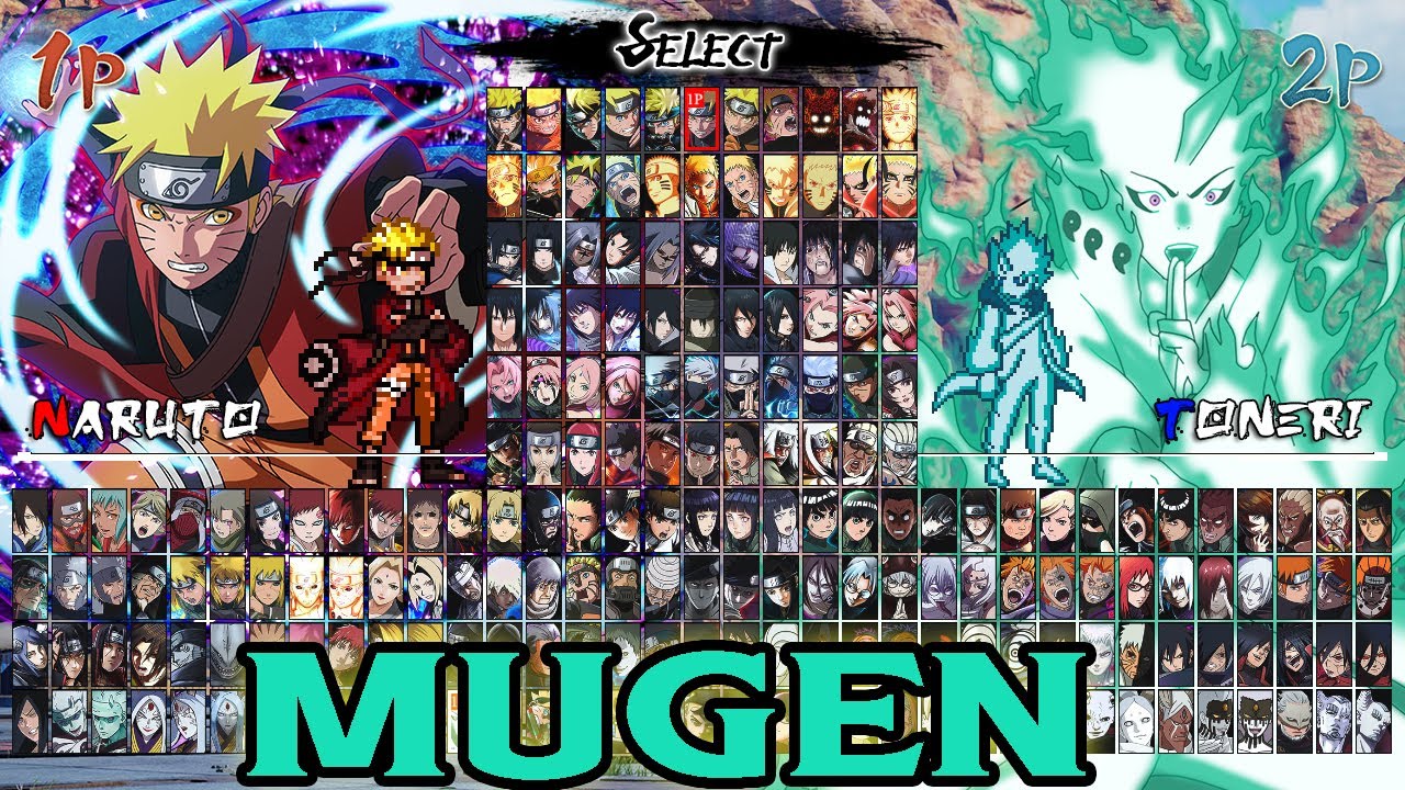 Naruto Sage Mode in MUGEN VS Everyone Verse - YouTube