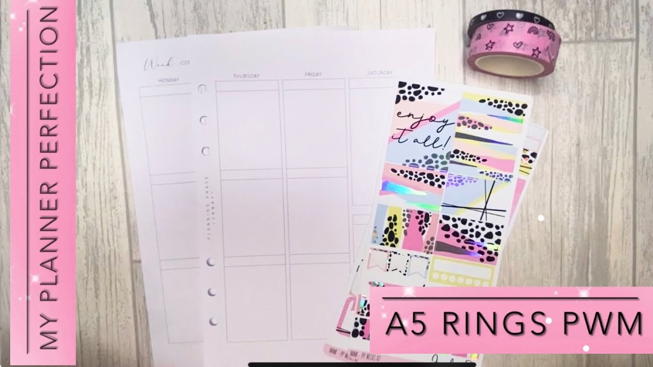 A5 Rings Plan With Me | My Planner Perfection - YouTube