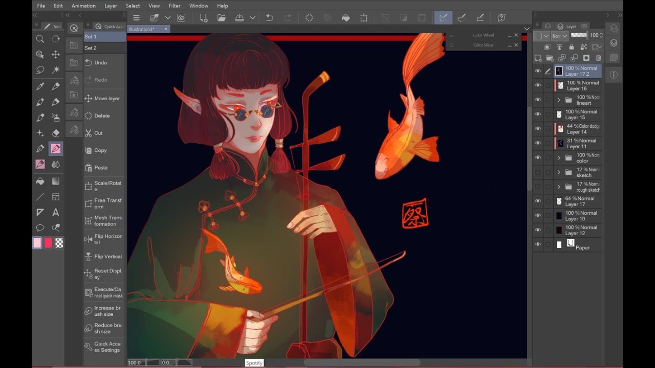 Little Goldfish || OC [Speedpaint] - YouTube