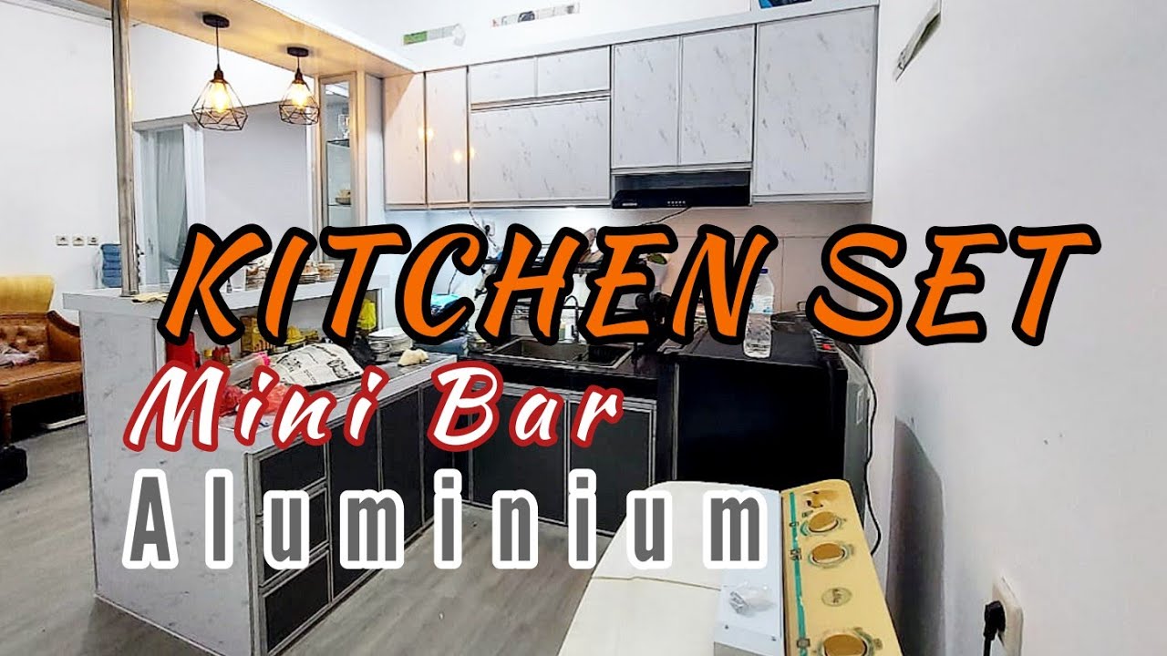 kitchen set dan mini bar aluminium minimalis_project Bpk Melza, Cibubur ...