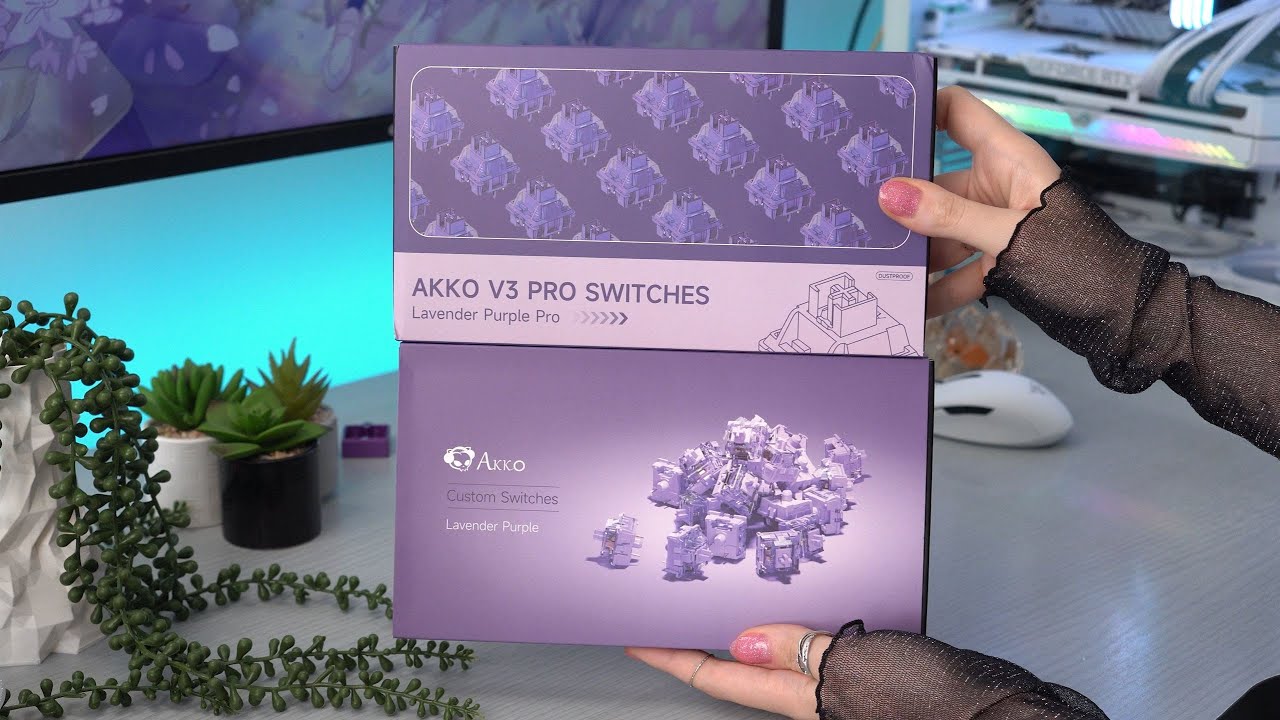 AKKO SWITCH SERIES EP06 | Akko CS Lavender Purple vs. V3 Lavender Purple PRO Comparison - YouTube
