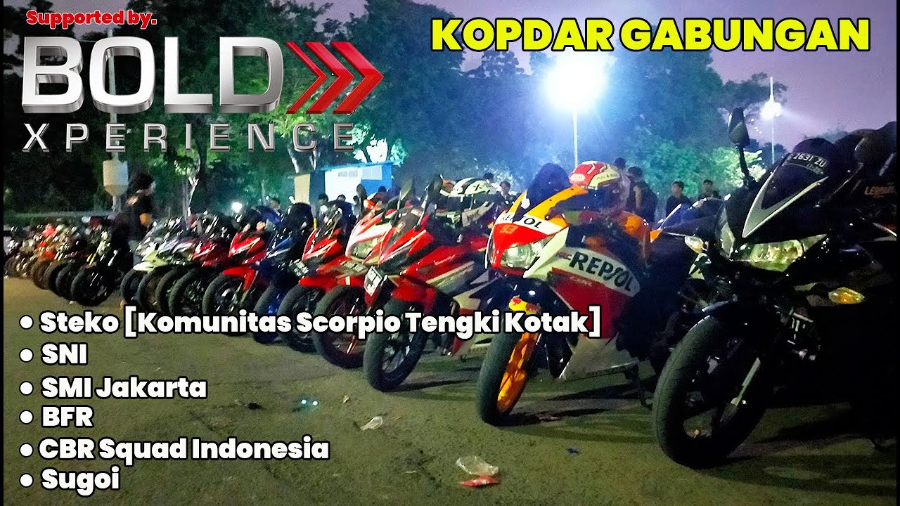 KOPDAR GABUNGAN - CBR SQUAD JAKARTA - Supported by. Bold Riders - YouTube