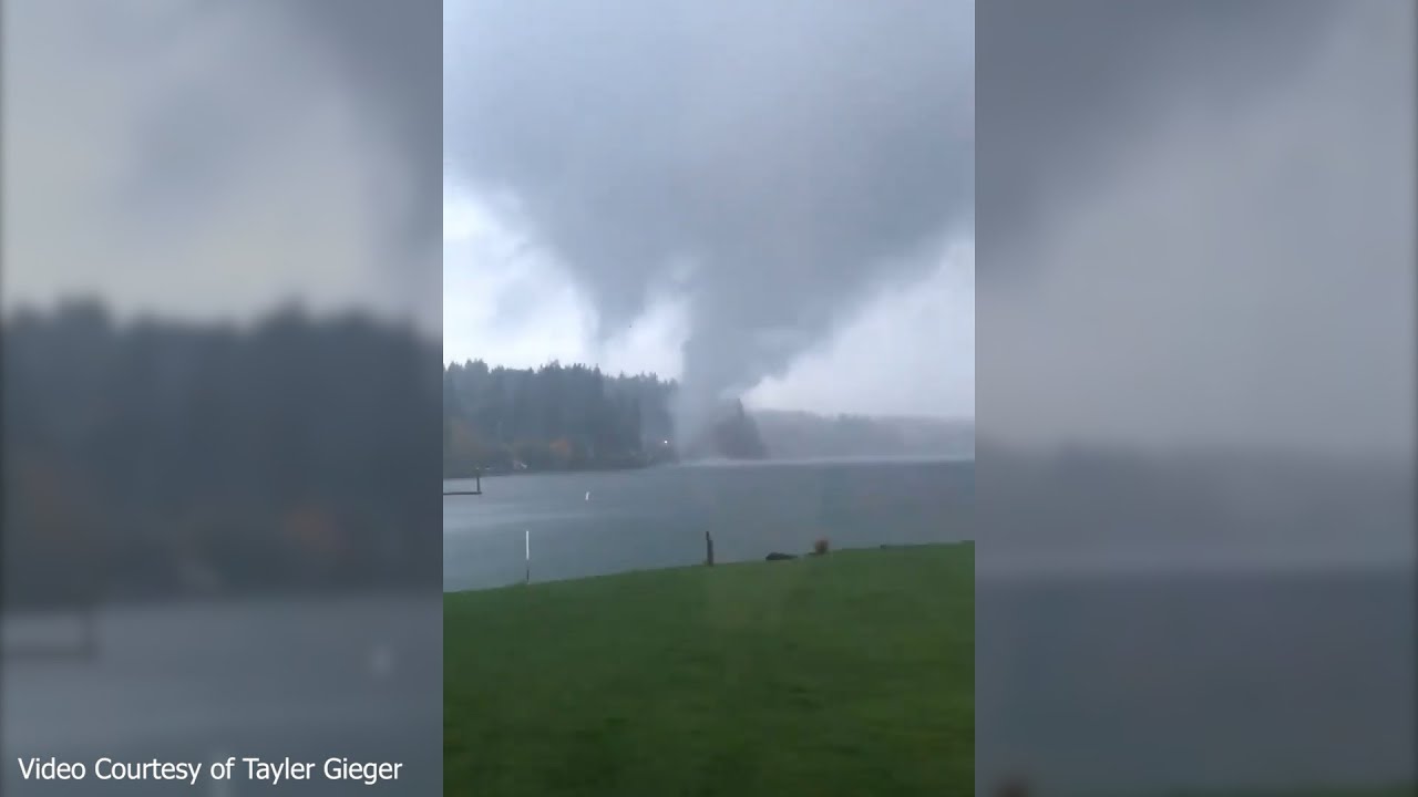 Strong Thunderstorms cause damage in the PNW - YouTube