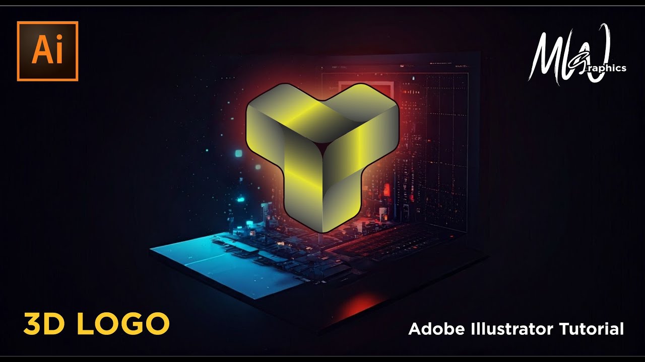 How to Create Stunning 3D LOGO in Adobe Illustrator | Adobe Illustrator ...
