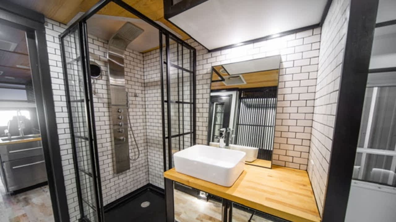 Gorgeous Tiny House Made From A Toterhome - YouTube