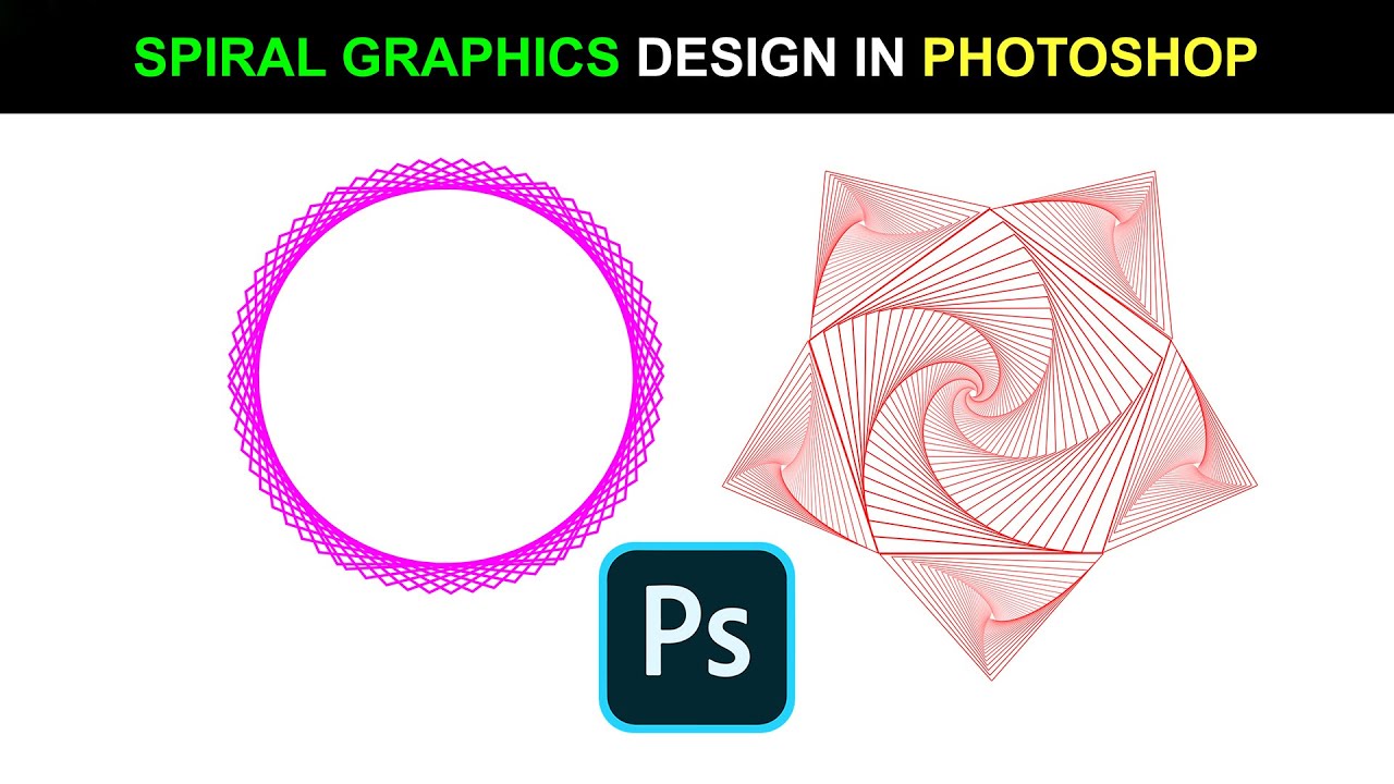 How To Make Spiral Graphics Design in Adobe Photoshop CC2023 in Hindi ...