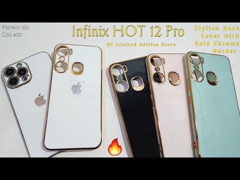 Infinix Hot 12 Pro Stylish Back Cover with iPhone logo || Infinix Hot ...