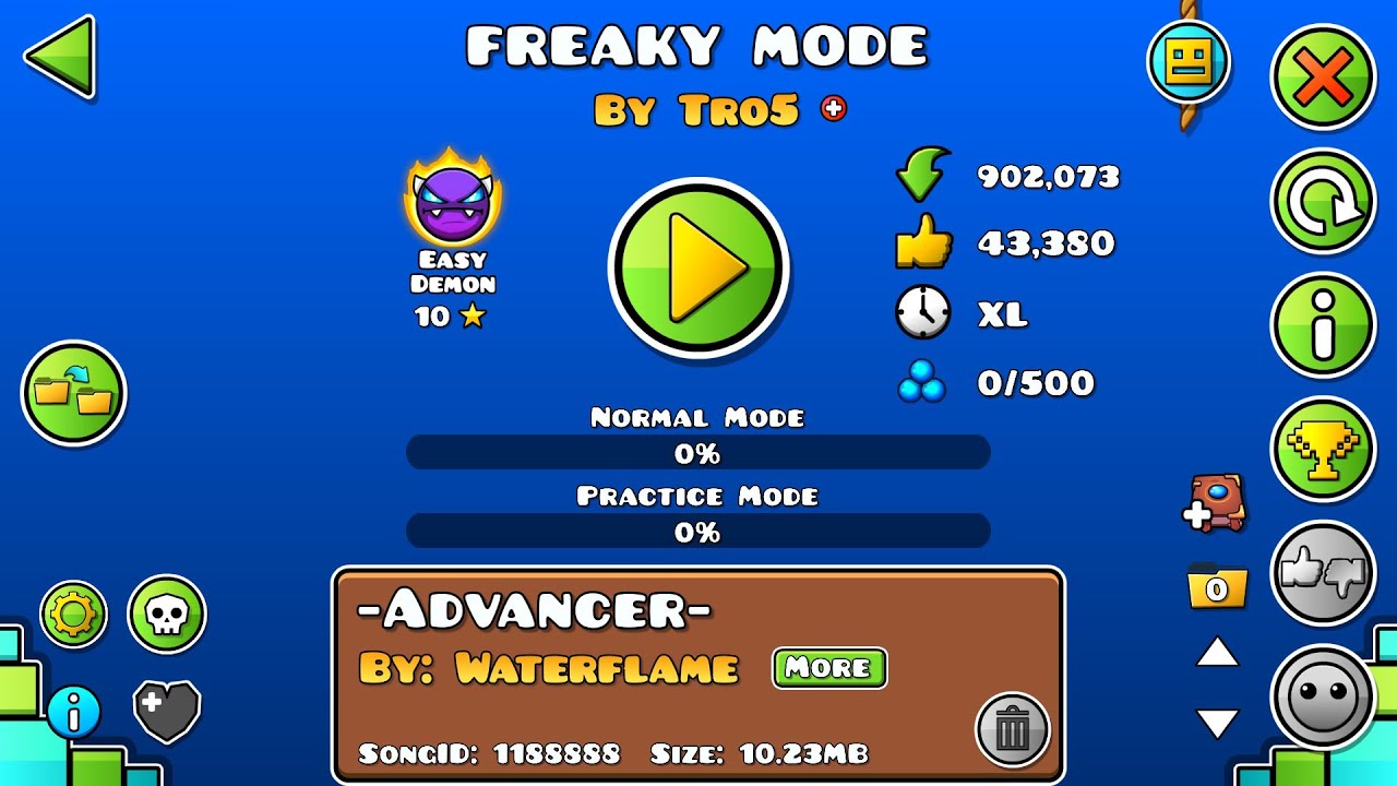 Freaky mode 100% (Weekly demon) - YouTube