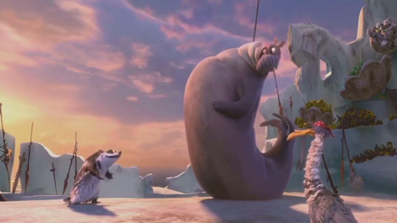 Ice Age Flynn Bouncing Around with Cartoon Heavy Timp Rise Sound ...