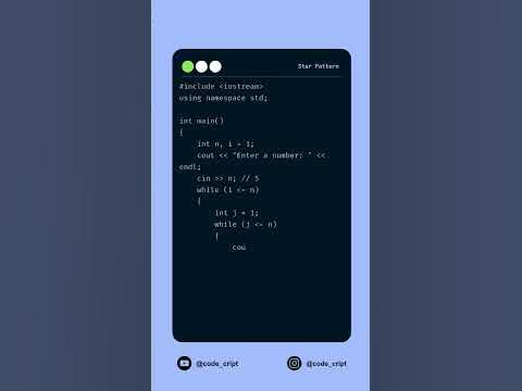 simple square pattern in cpp #codecript #short #shorts - YouTube