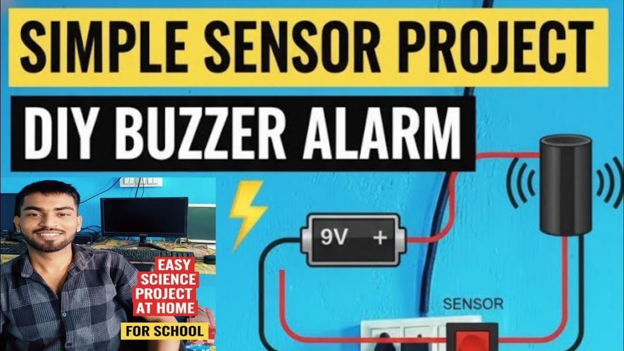 Simple Sensor Battery Buzzer Project for School | Easy Science Project ...