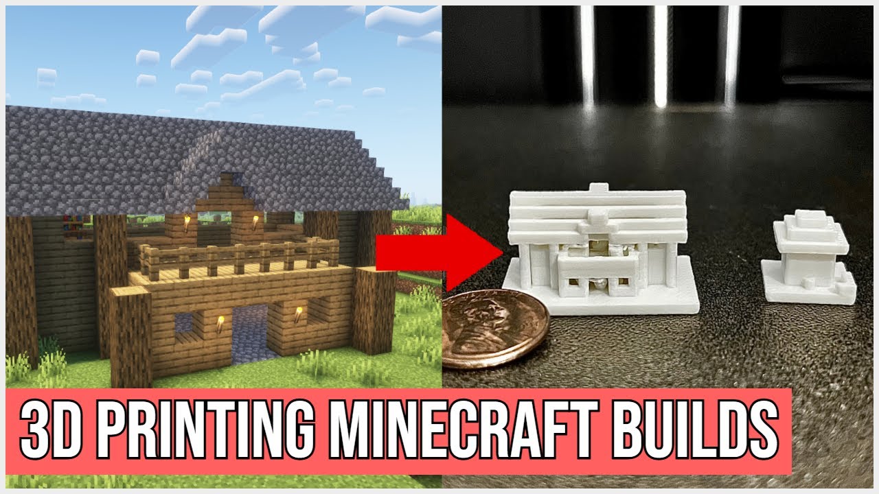 How to 3D Print Minecraft Builds! - YouTube