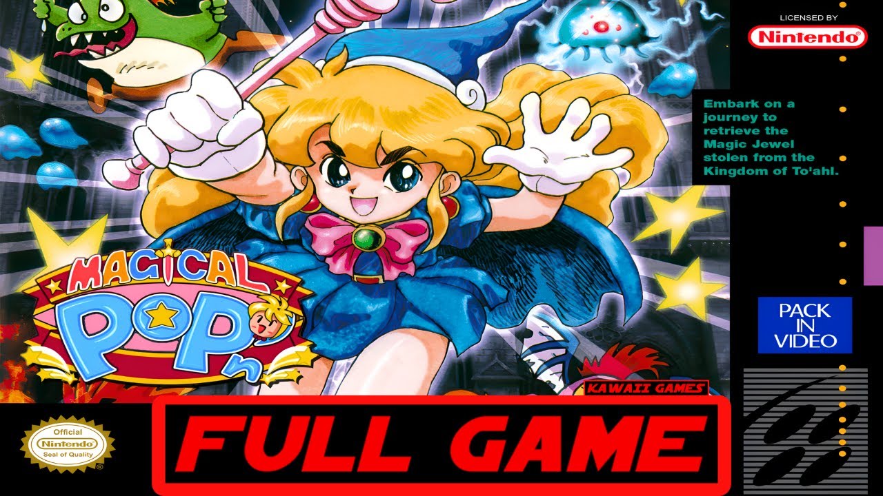 Magical Pop'n [SNES] Gameplay Walkthrough FULL GAME [4K60ᶠᵖˢ🔴] - YouTube
