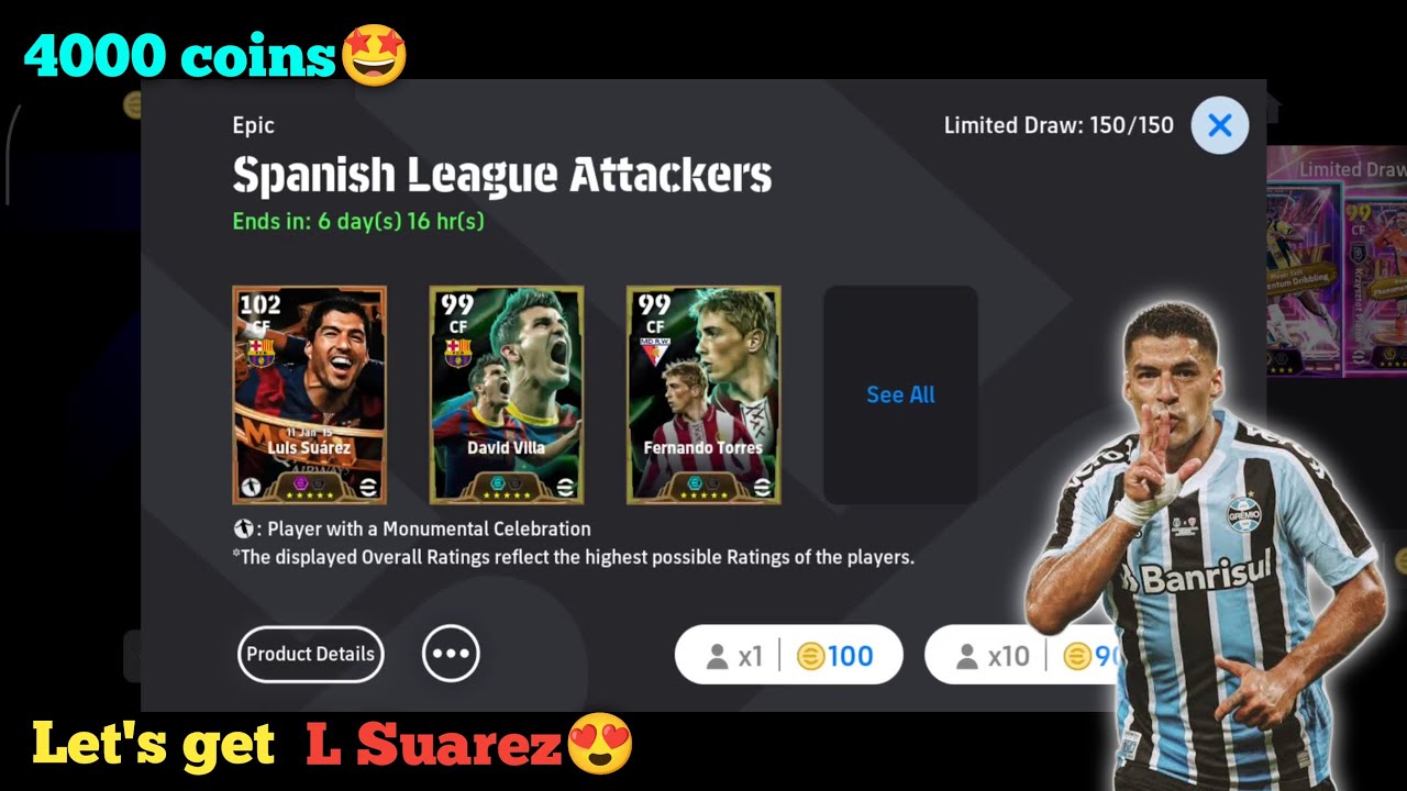 Let's pack 107 rated L. suarez🔥🚀 - pack opening in efootball 2025 ...