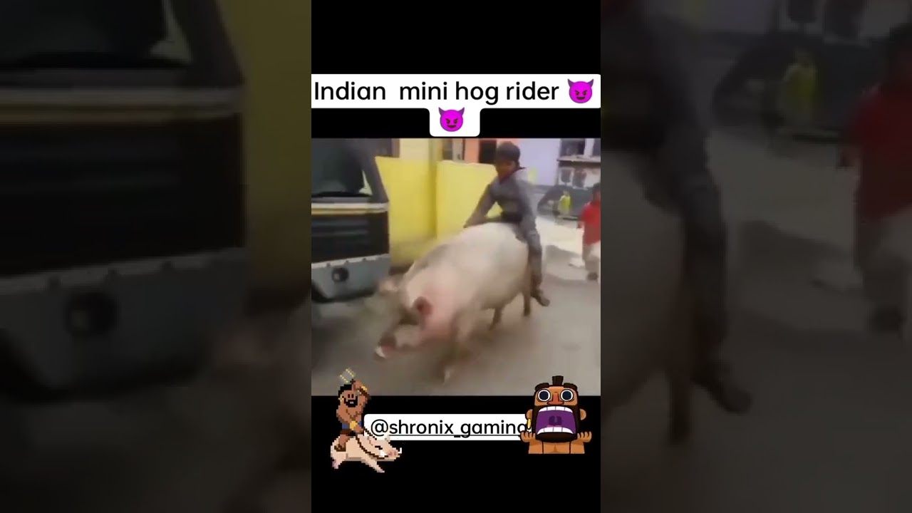 HOG RIDER IRL FT. INDIAN 😆😆😆 #clashroyale #shorts #coc #asmr # ...