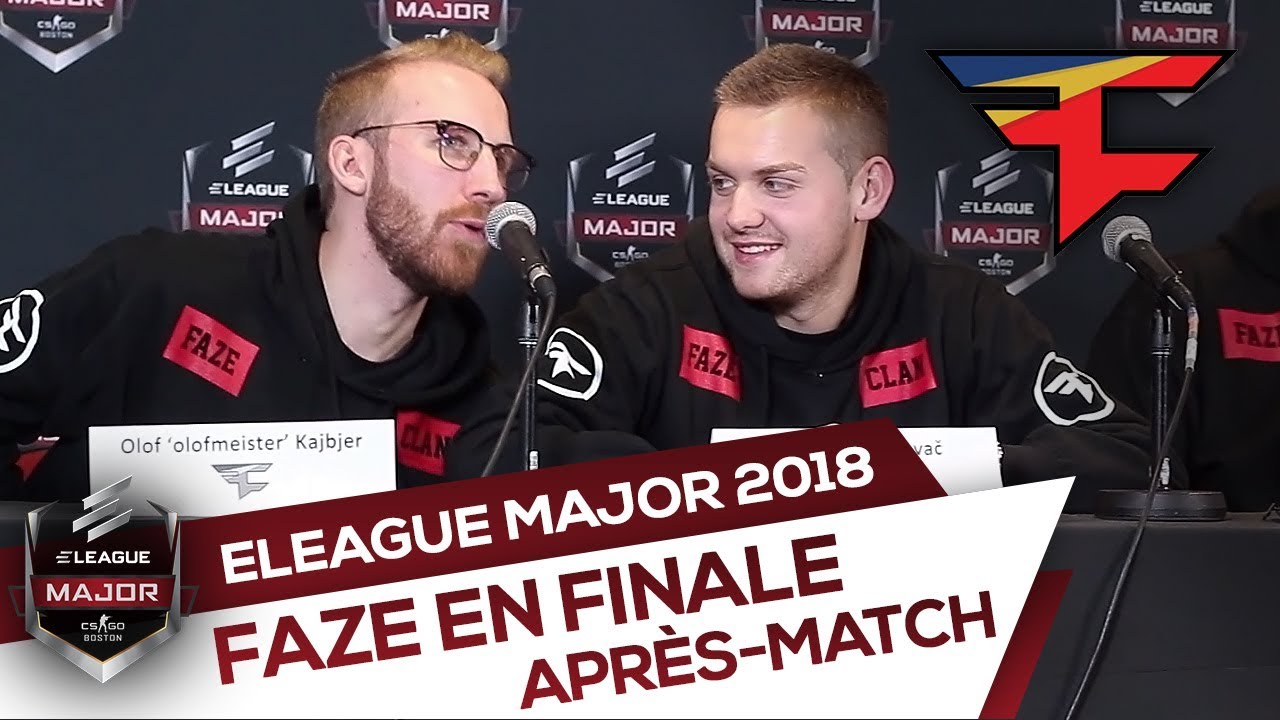 FaZe en finale : après-match vs Na'Vi - ELEAGUE Major Boston 2018 - YouTube