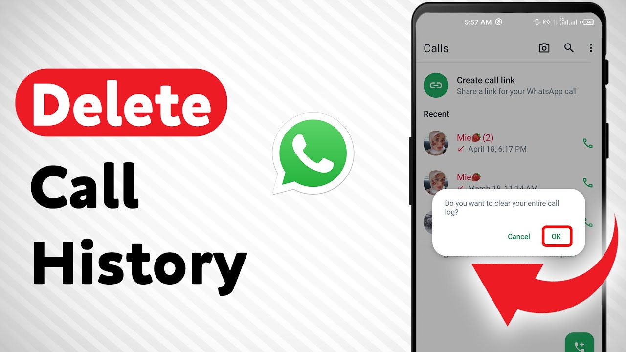 How to Delete Call History on WhatsApp (Updated) - YouTube