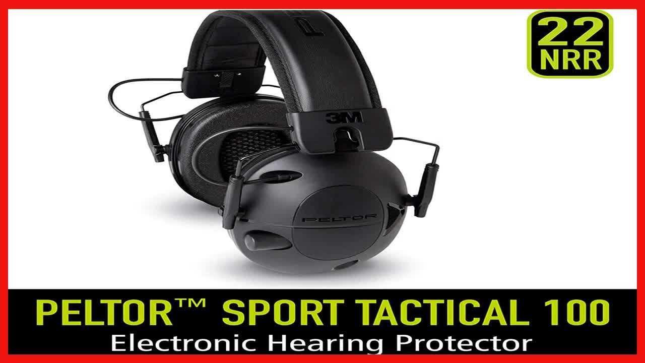 Peltor Sport Tactical 100 Electronic Hearing Protector, Ear Protection ...
