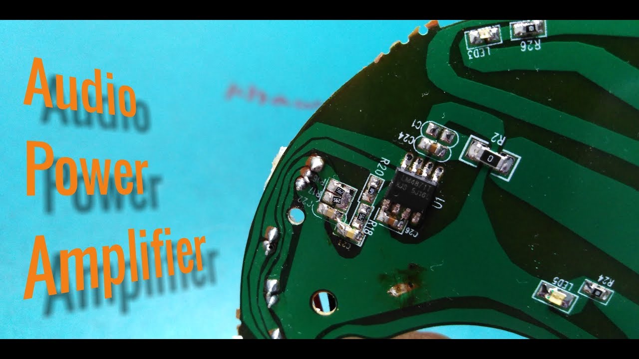 How to Make Audio amplifier at home LM4871 Board - YouTube