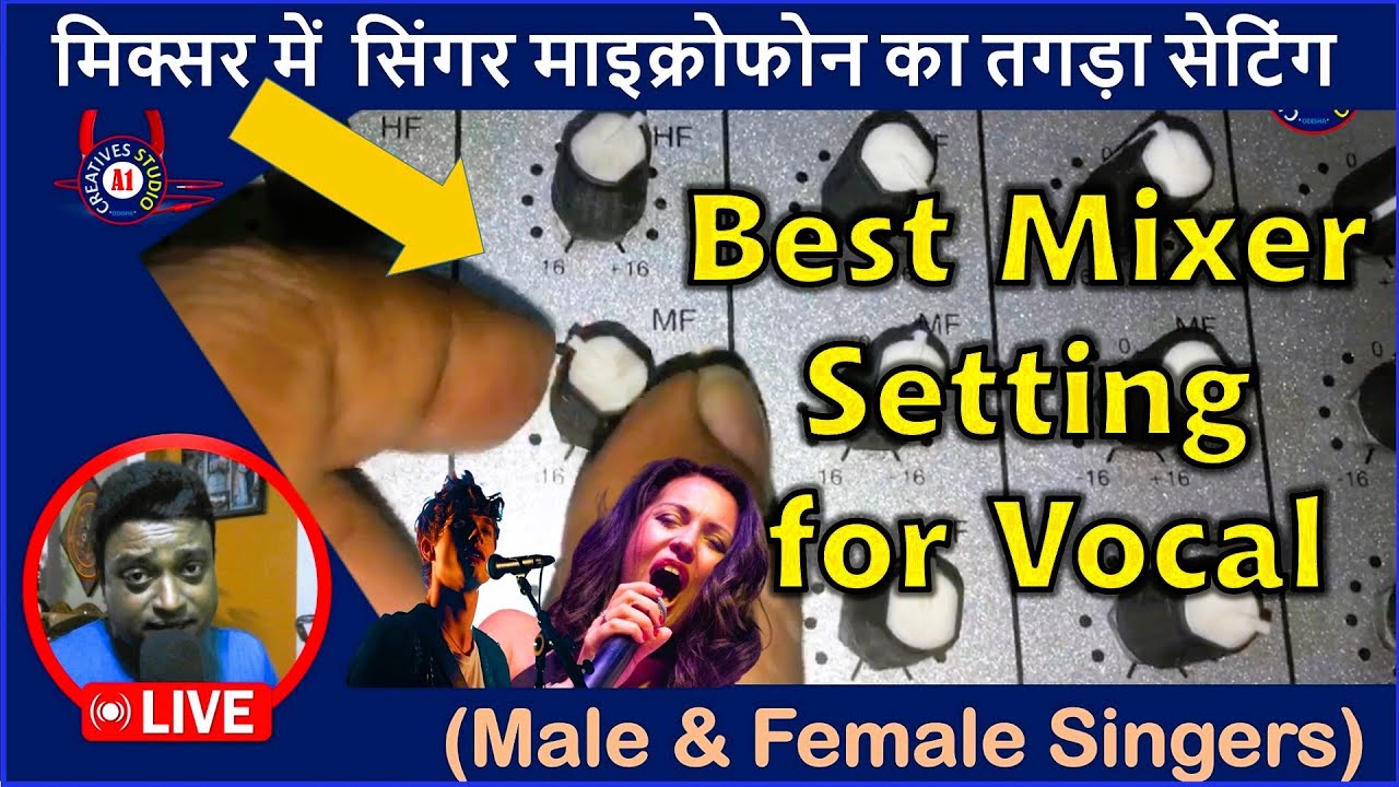 Best Mixer Settings for Vocals Both Male and Female Singers | EQ and ...