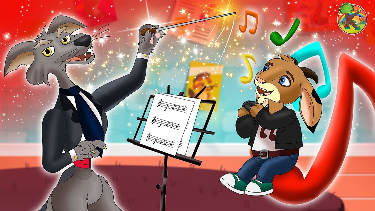 Wolf and Seven Little Goats - Musician Goat - Wolf Becomes Orchestra ...