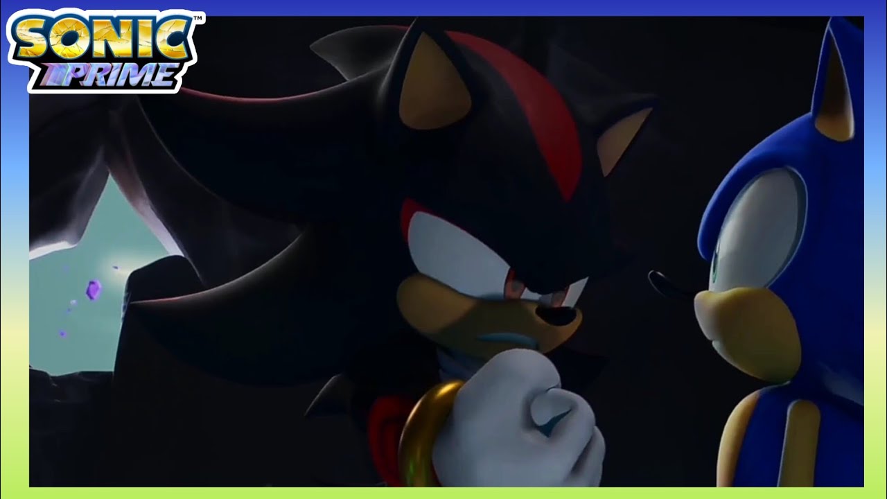Shadow And Sonic Argue After Nine's Betrayal Scene - Sonic Prime Season ...