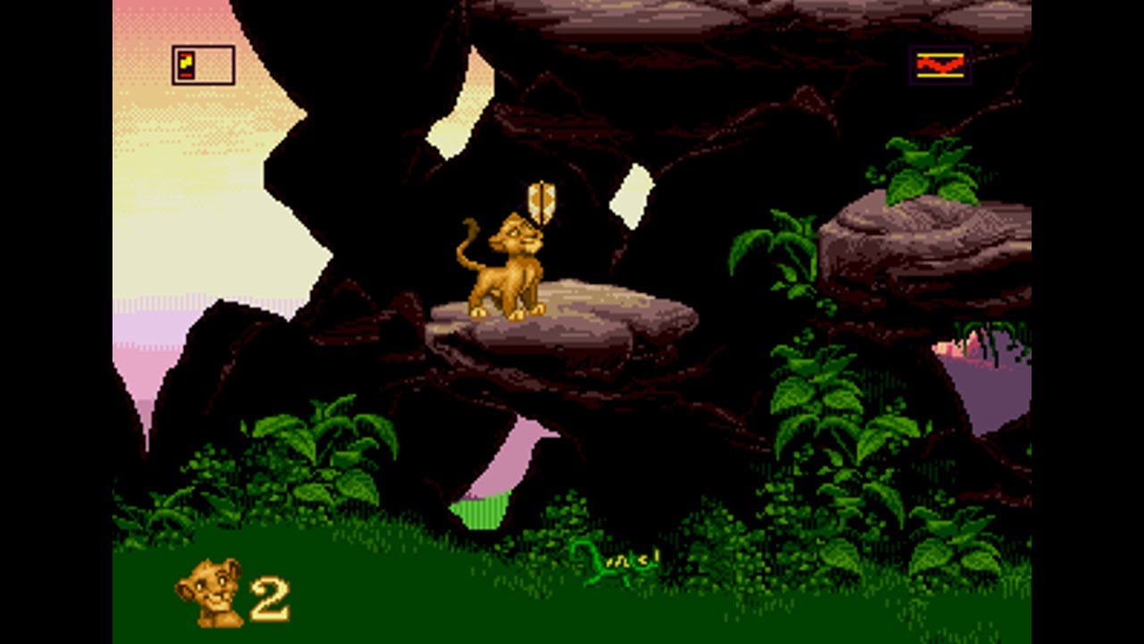 The Lion King (Genesis, Enhanced Color Hack): Level 1: The Pridelands ...