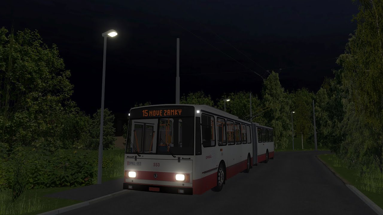 Linka 15 | Nové Zámky - Zborovská pole | Škoda 15Tr ev. č. 553 DPMÚL ...