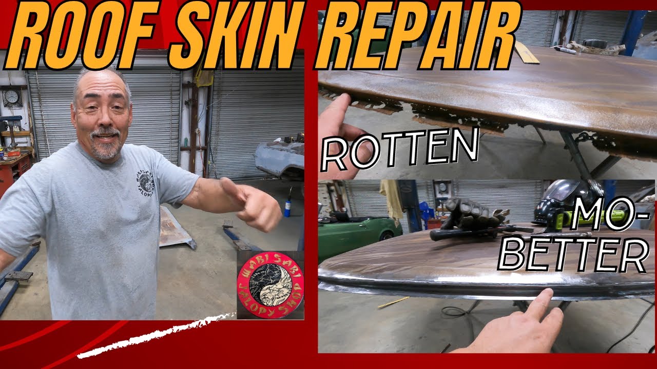 RUST REPAIR- REPAIRING A ROOF SKIN on the NIGHTMARE RIVIERA - YouTube