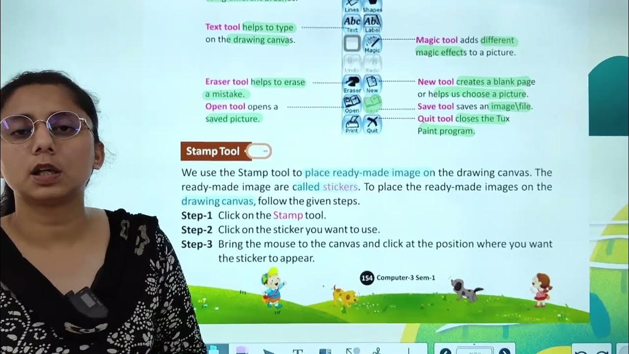 SEMESTER-3 P-1 | COMPUTER | CHAPTER-5 | EXPLORING TUX PAINT - YouTube