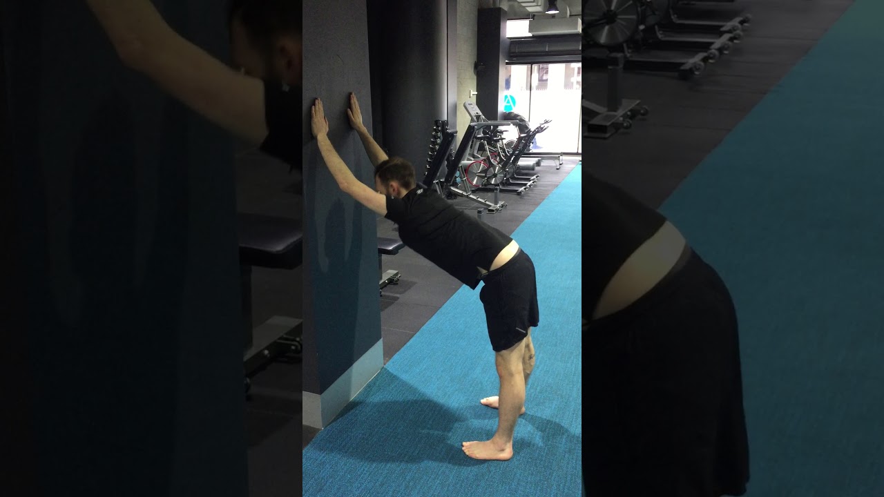 Wall spinal extension - YouTube