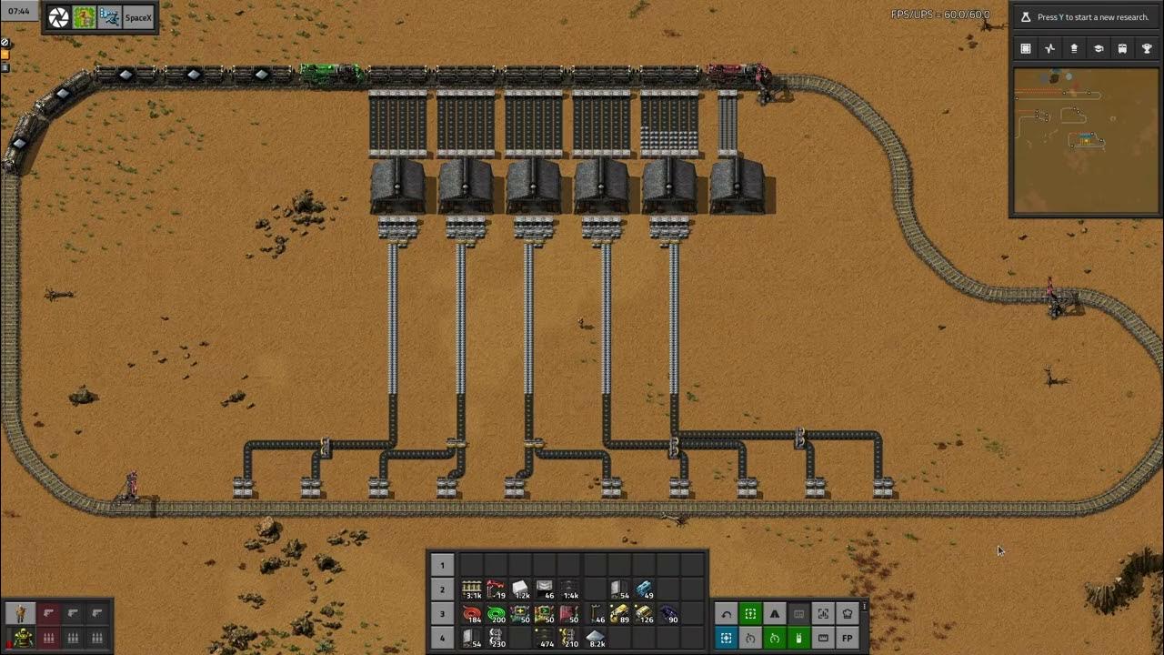 Double-loading train - Factorio - YouTube