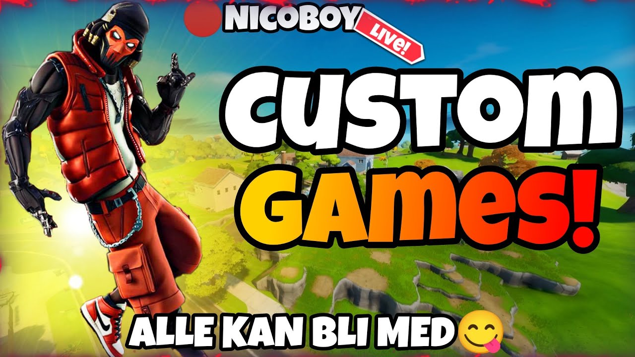 🔴CUTSOM GAMES MED DERE!😎STIKK INNOM!😉 2300= 100kr CUP FOR ALLE!🤯Bruk ...