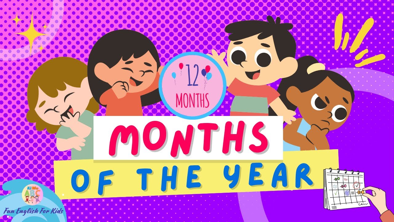 Kids vocabulary - Months Of The Year - Fun English for Kids - YouTube