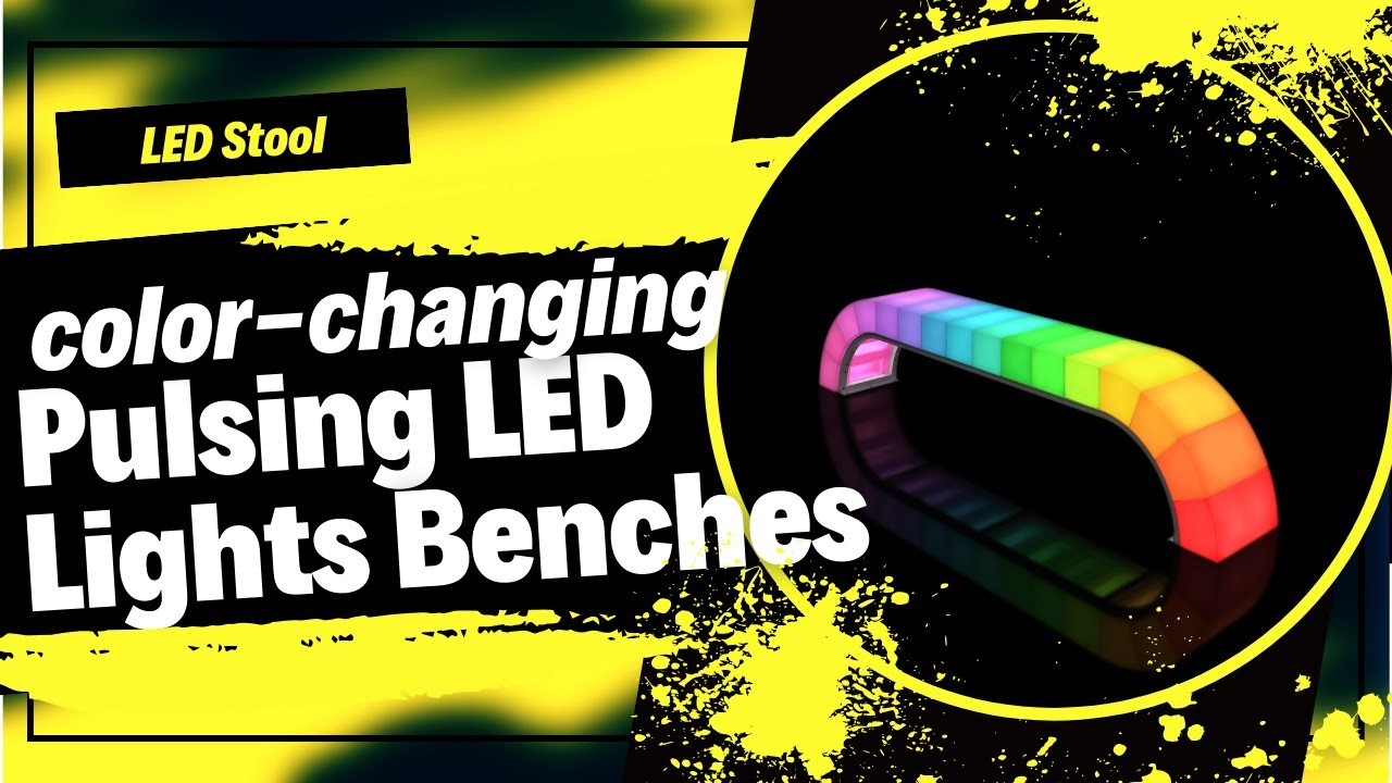 Colorfuldeco Color-changing Pulsing LED Lights Benches - YouTube
