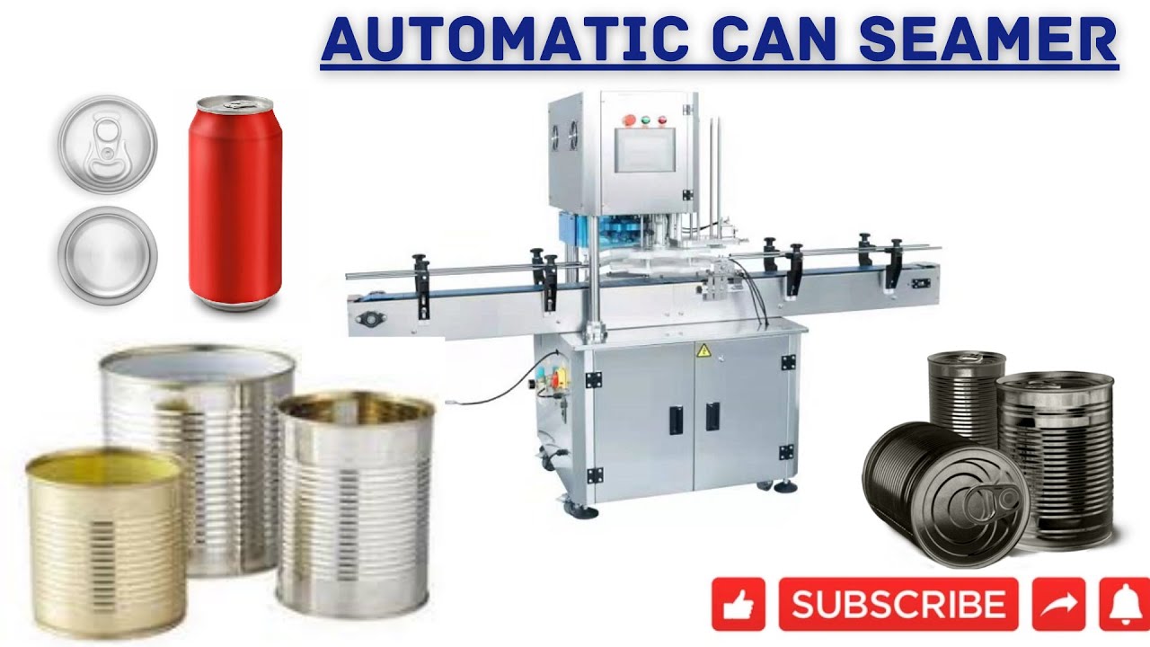 AUTOMATIC CAN SEAMING MACHINE - YouTube