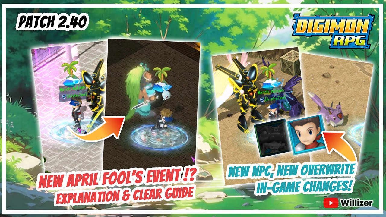 Digimon RPG - April Fool's Event, New OVER Digimon, In-game changes and ...