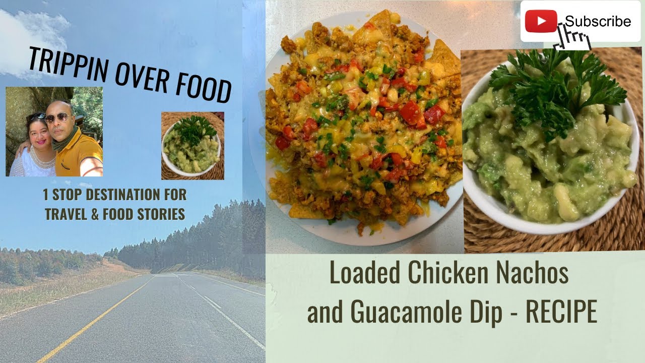 Chicken Nachos Recipe with Guacamole Dip | Loaded Chicken Nachos With ...
