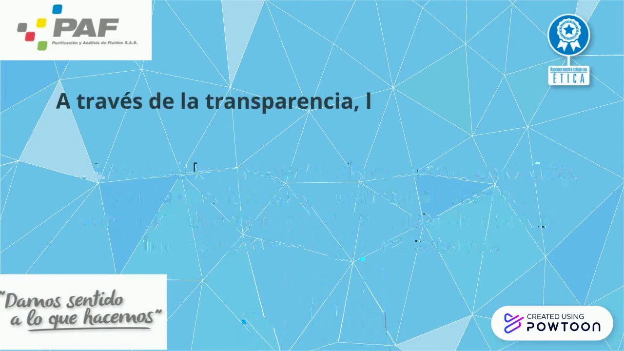 VALORES ÉTICOS: Transparencia - YouTube
