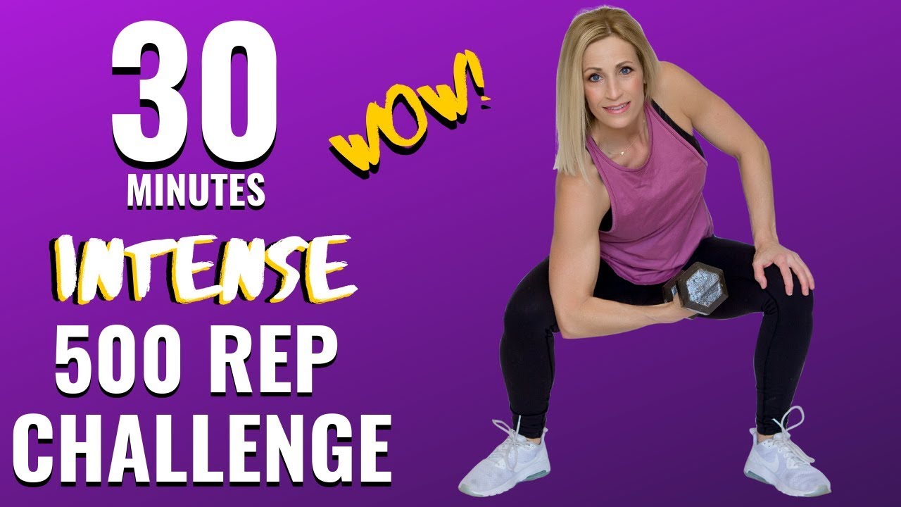30 Minute INTENSE 500 REP CHALLENGE! This was NUTS!! - YouTube