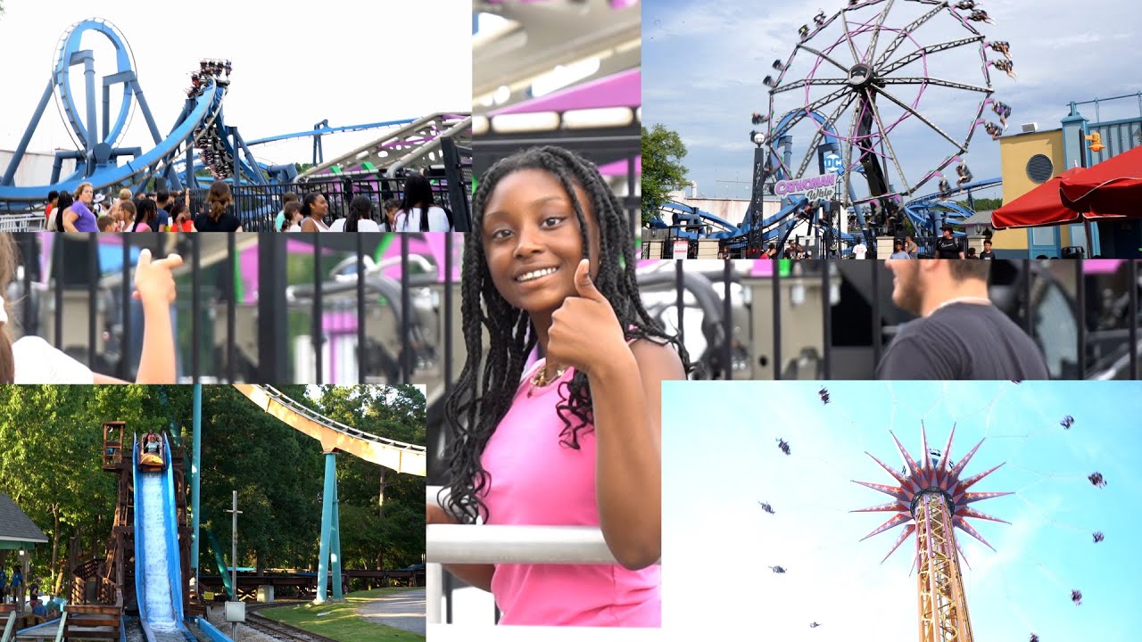 Zemirah visits Six Flags Over Georgia for the First time - YouTube