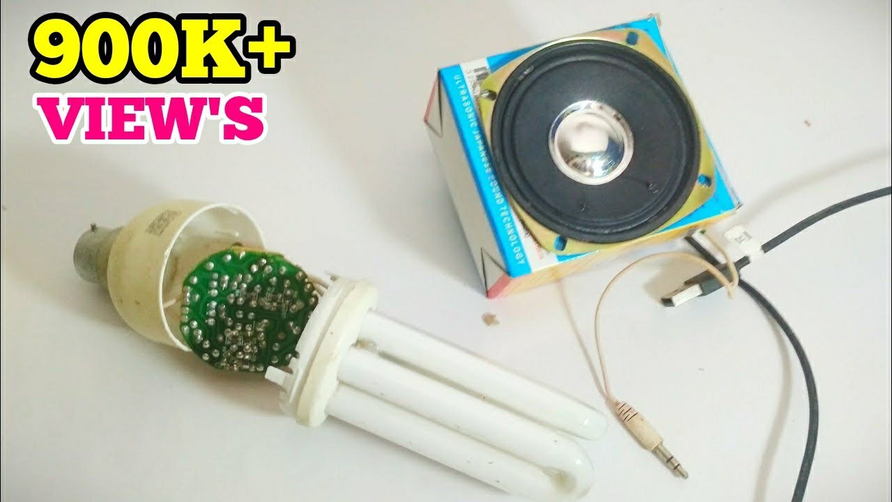 Simple clear sound audio amplifier | used old CFL - YouTube