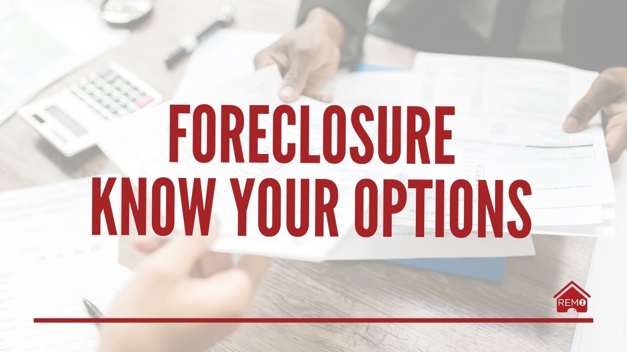 Foreclosure: Know Your Options - YouTube