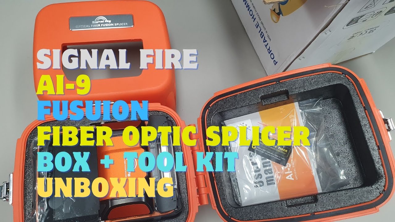 Signal Fire AI-9 Fusion Fiber Optic Splicer Machine | First Look ...