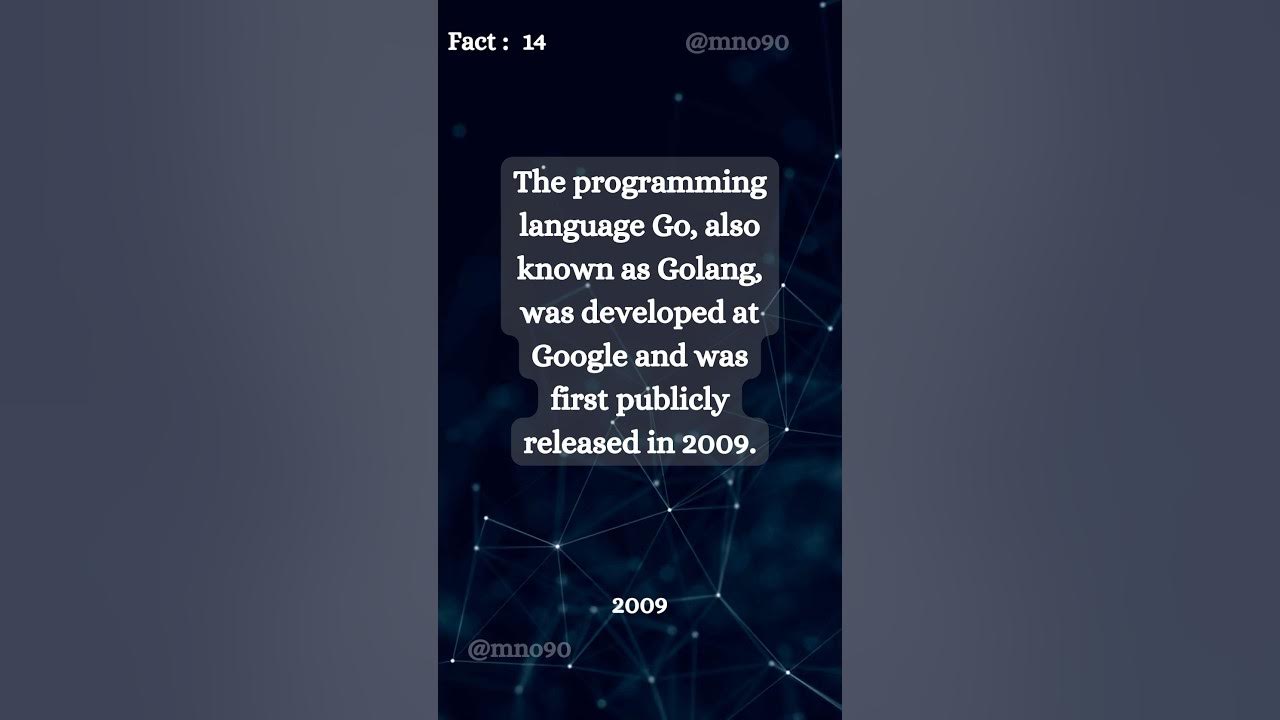 Programming Language Go Coding Facts Factoftheday Youtube