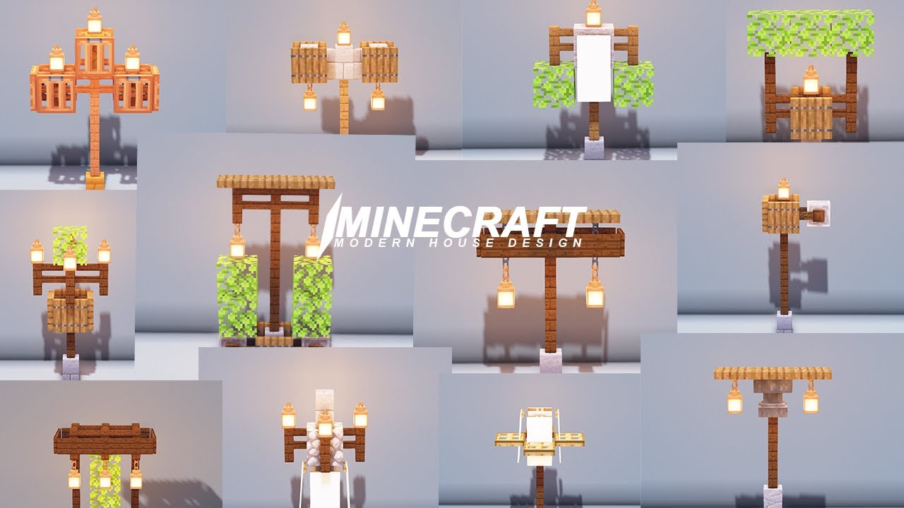 Desain Tiang Lampu Simpel | Minecraft #30 - YouTube
